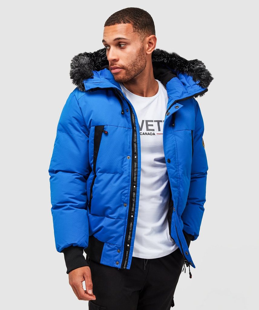Zavetti Canada Aylmer Puffer Fur Hooded Bomber Jacket - Puffer Jacket