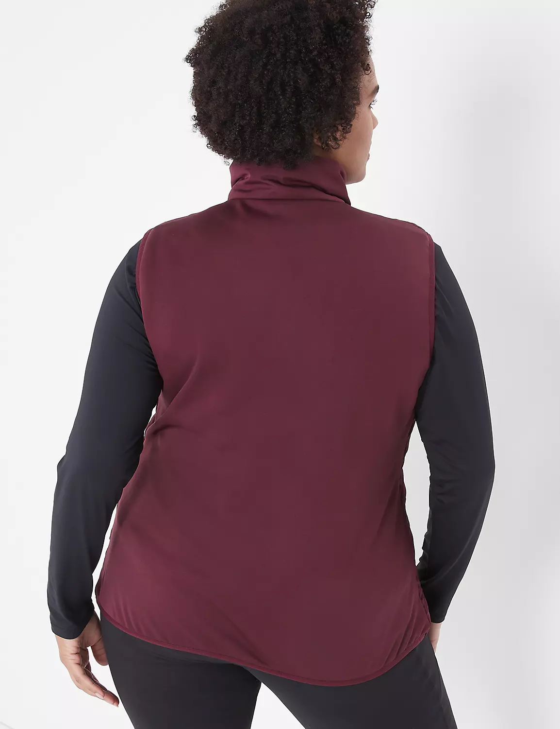 Plus Size Red Puffer Vest – Lightweight | UK Sizes 14–36
